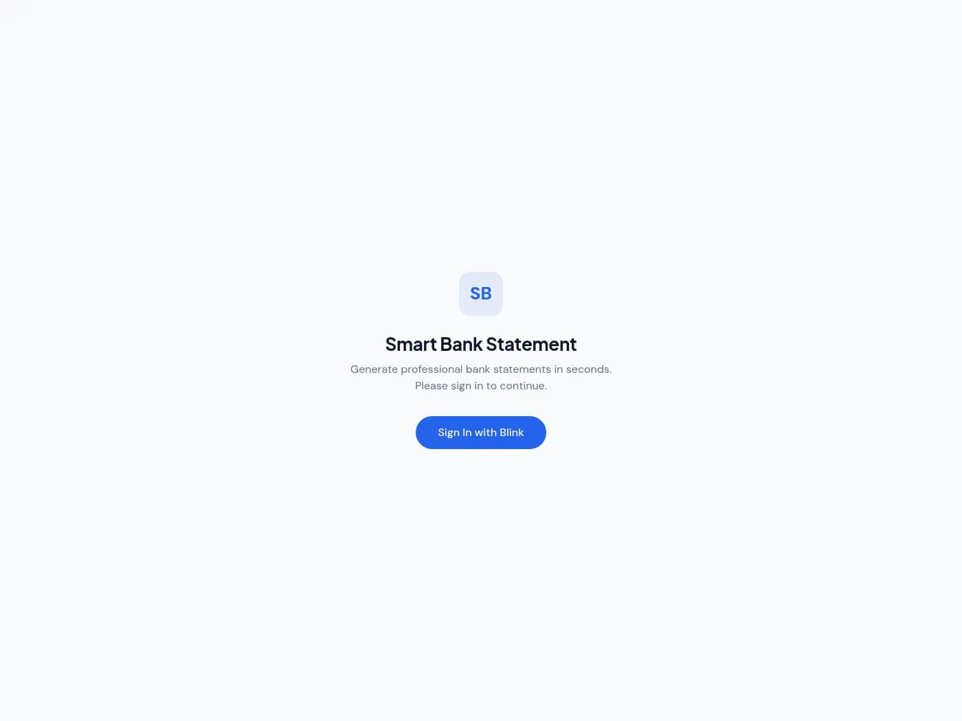 Smart Bank Statement