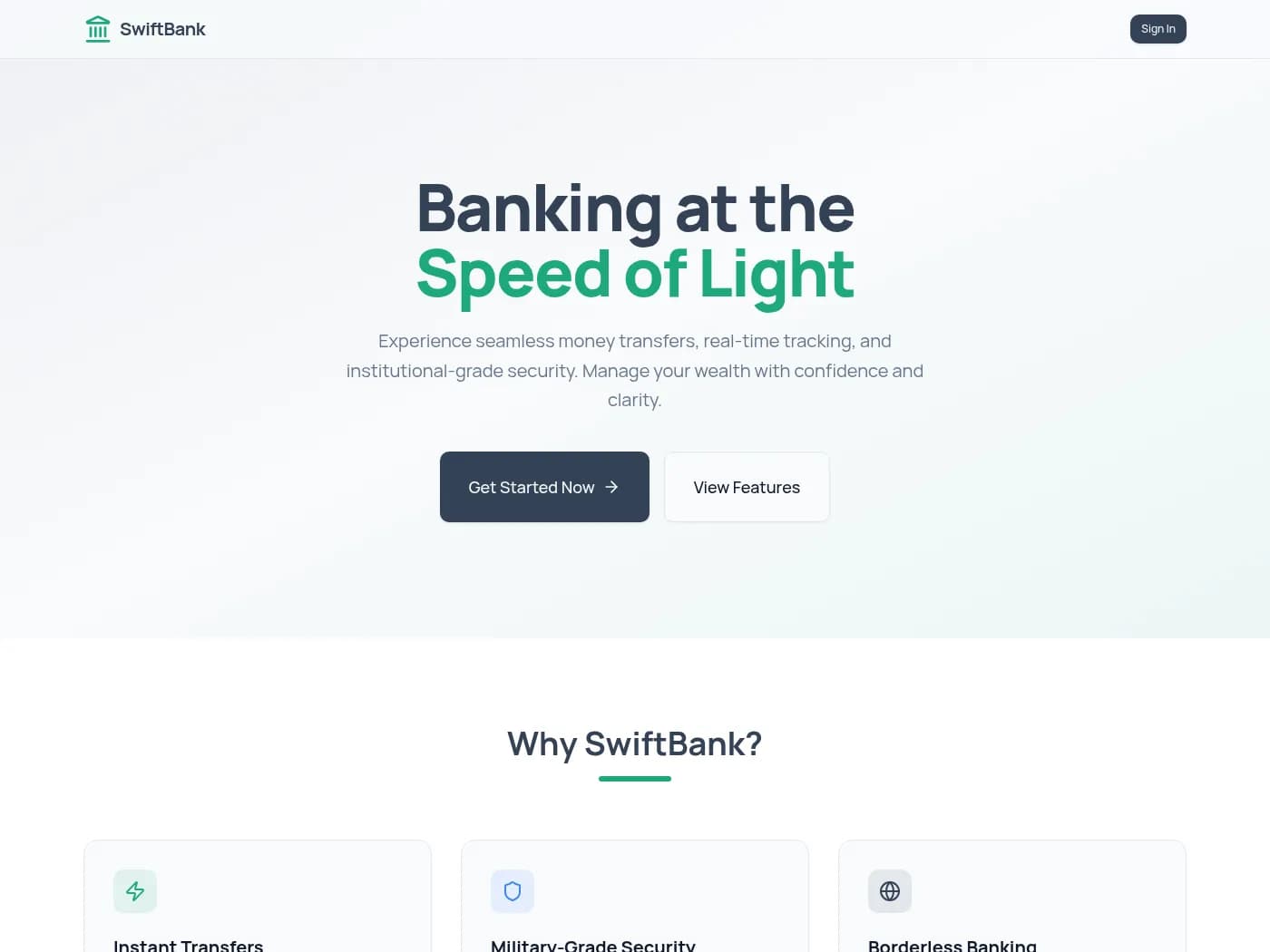 SwiftBank Transfer App