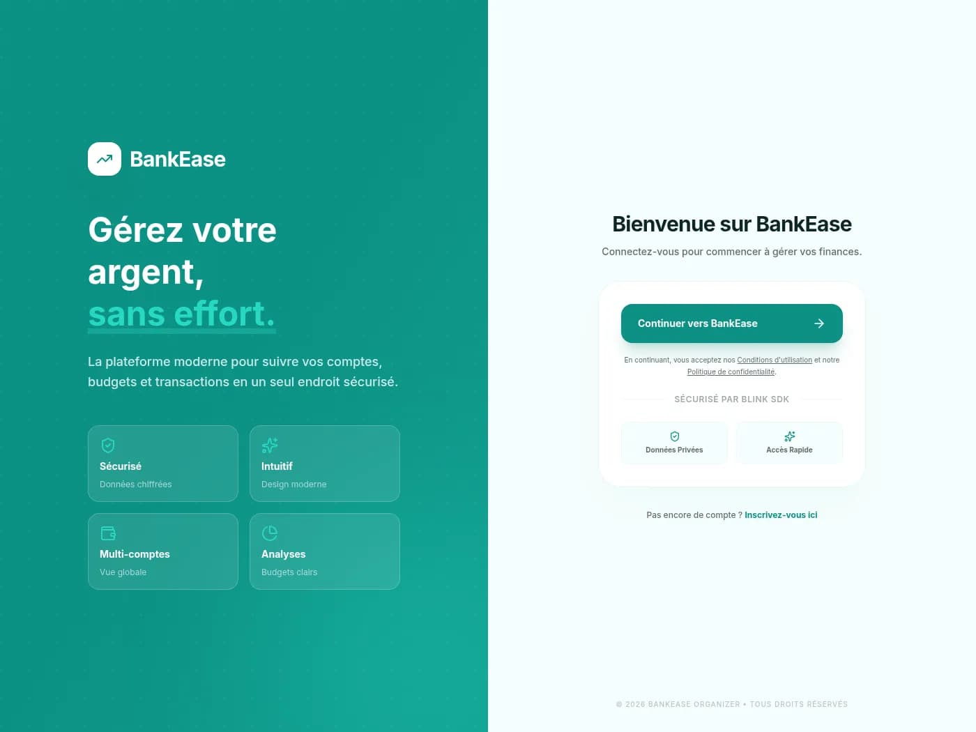 BankEase Organizer