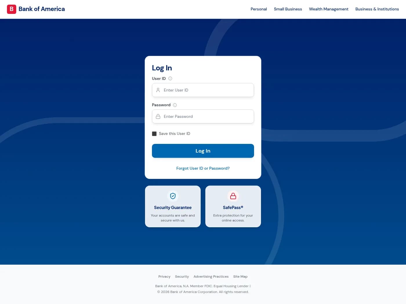Demo Banking Portal