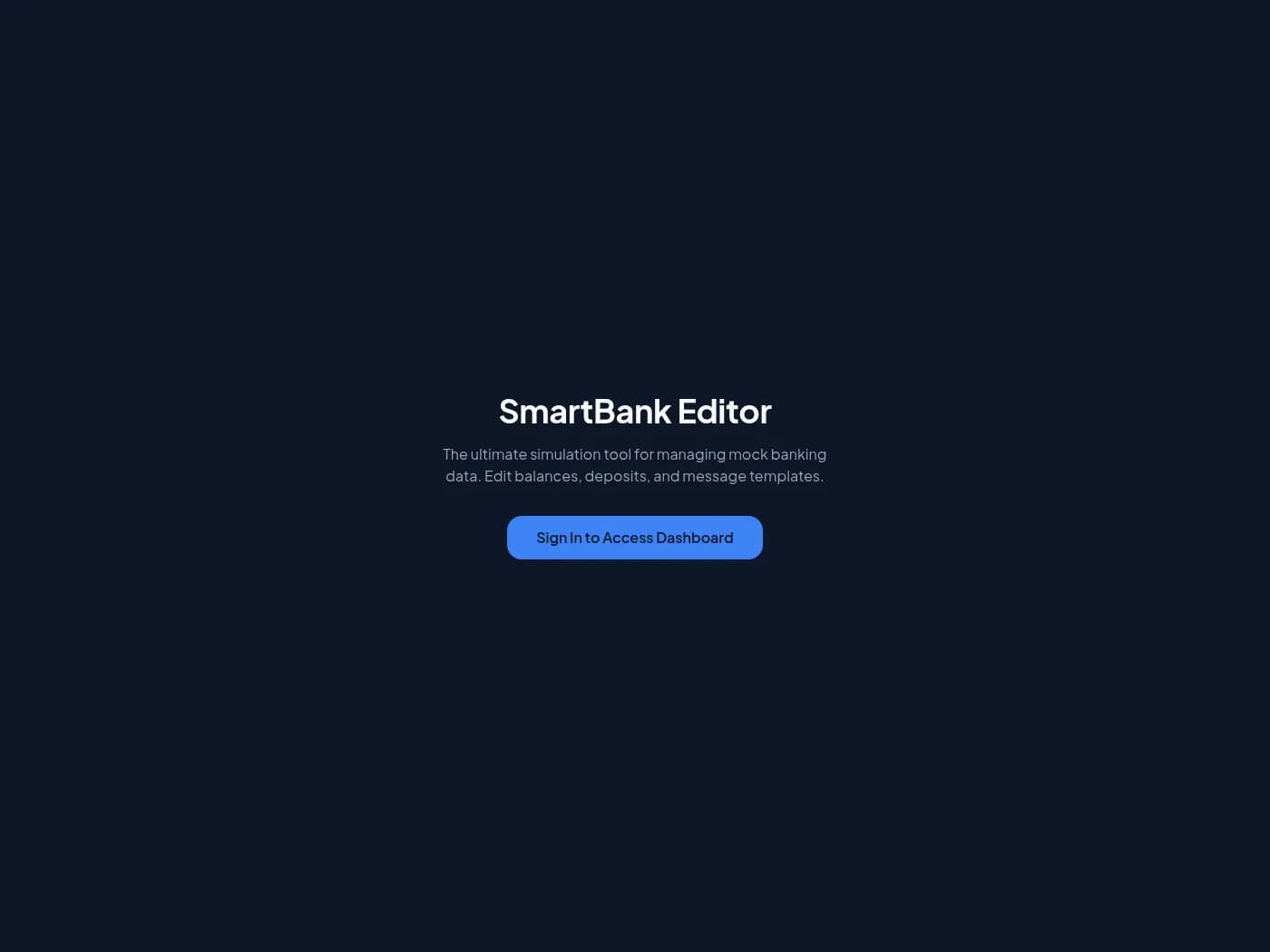 SmartBank Editor