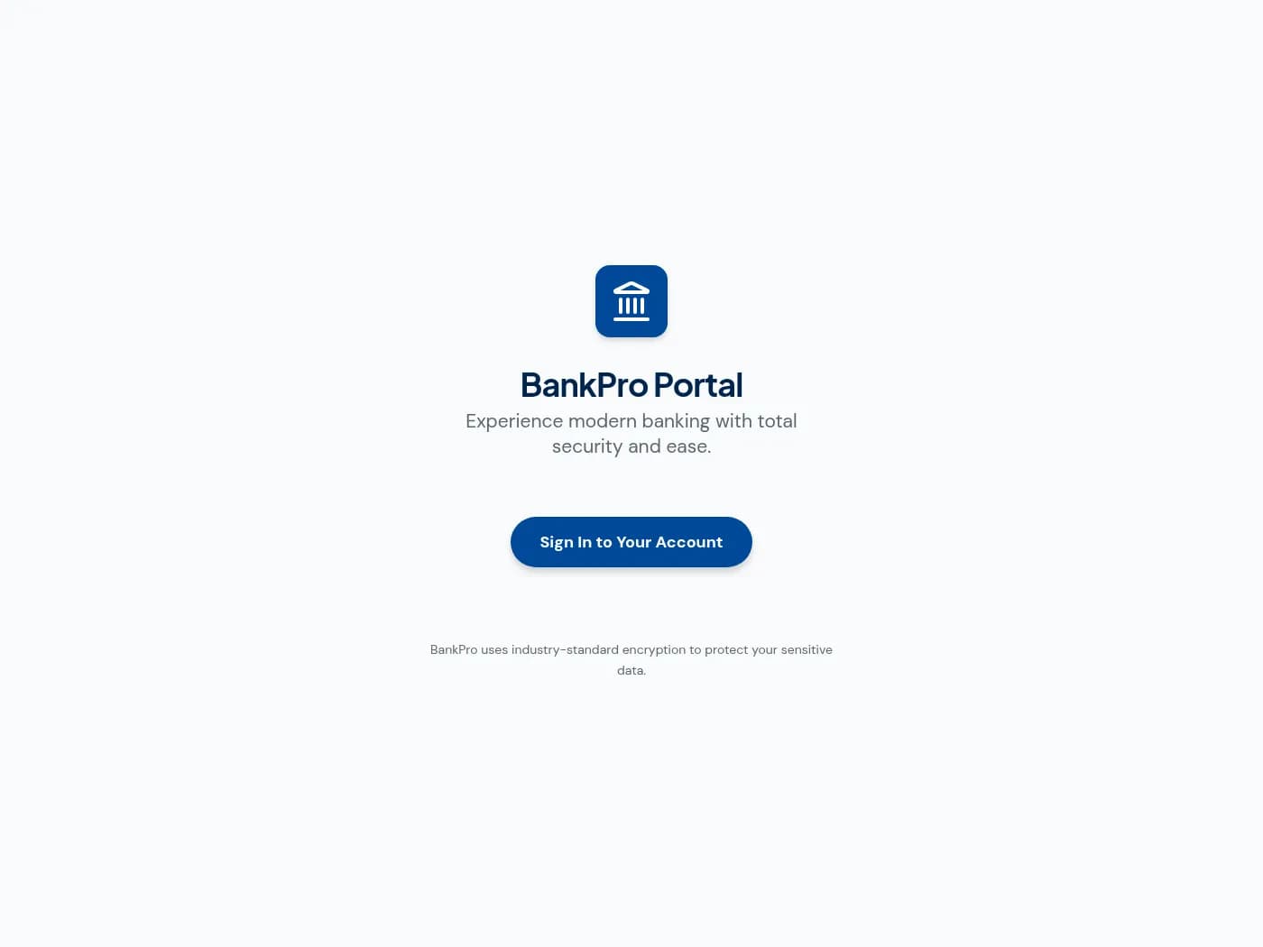 BankPro Web Portal