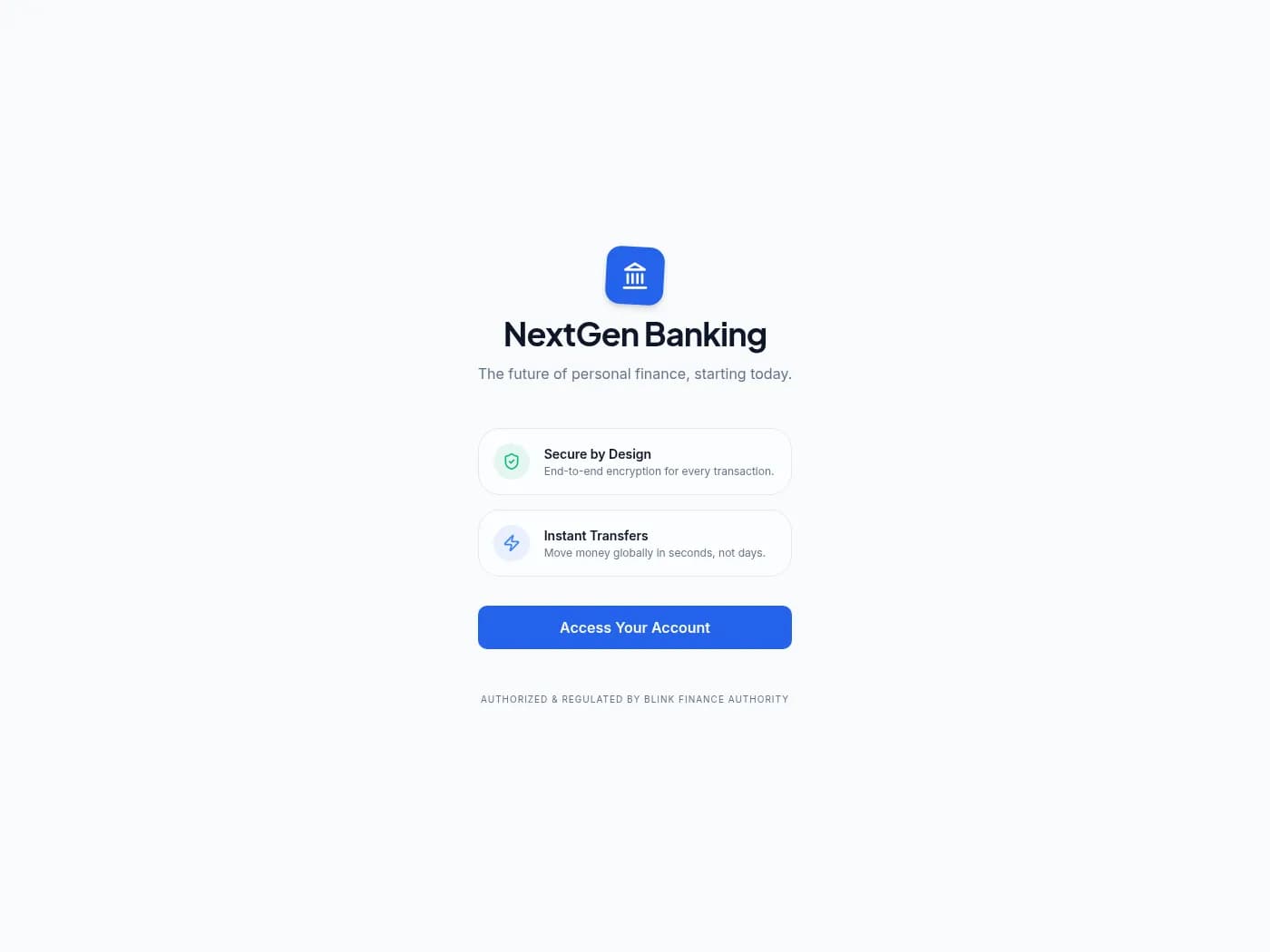 NextGen Banking Website