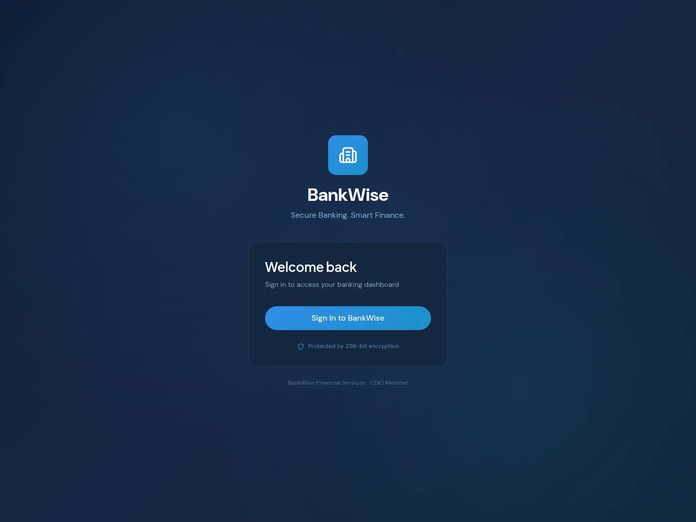 Bankwise User Dashboard