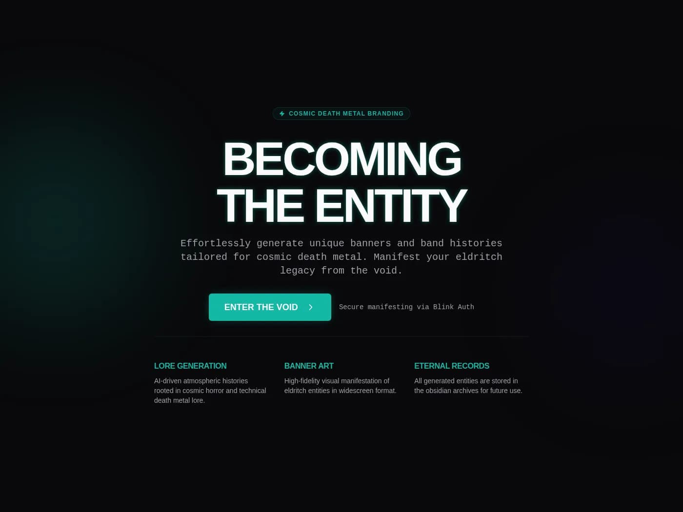 Cosmic Entity Generator