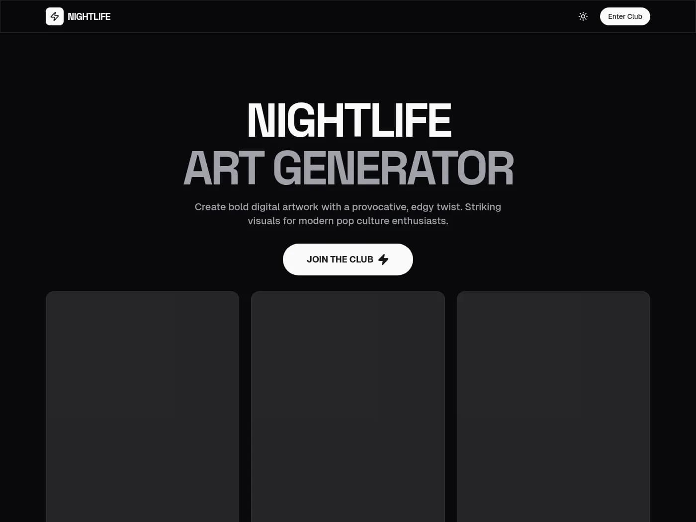 Nightlife Art Generator