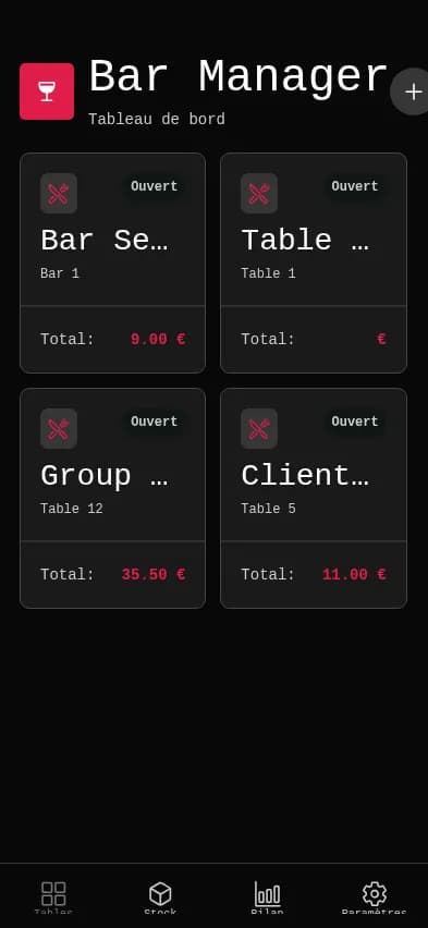 Bar Manager Pro
