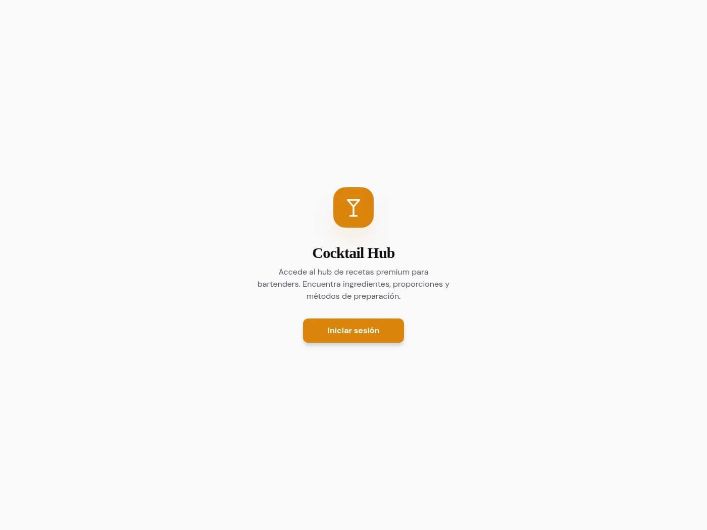 Bar Recipe Hub