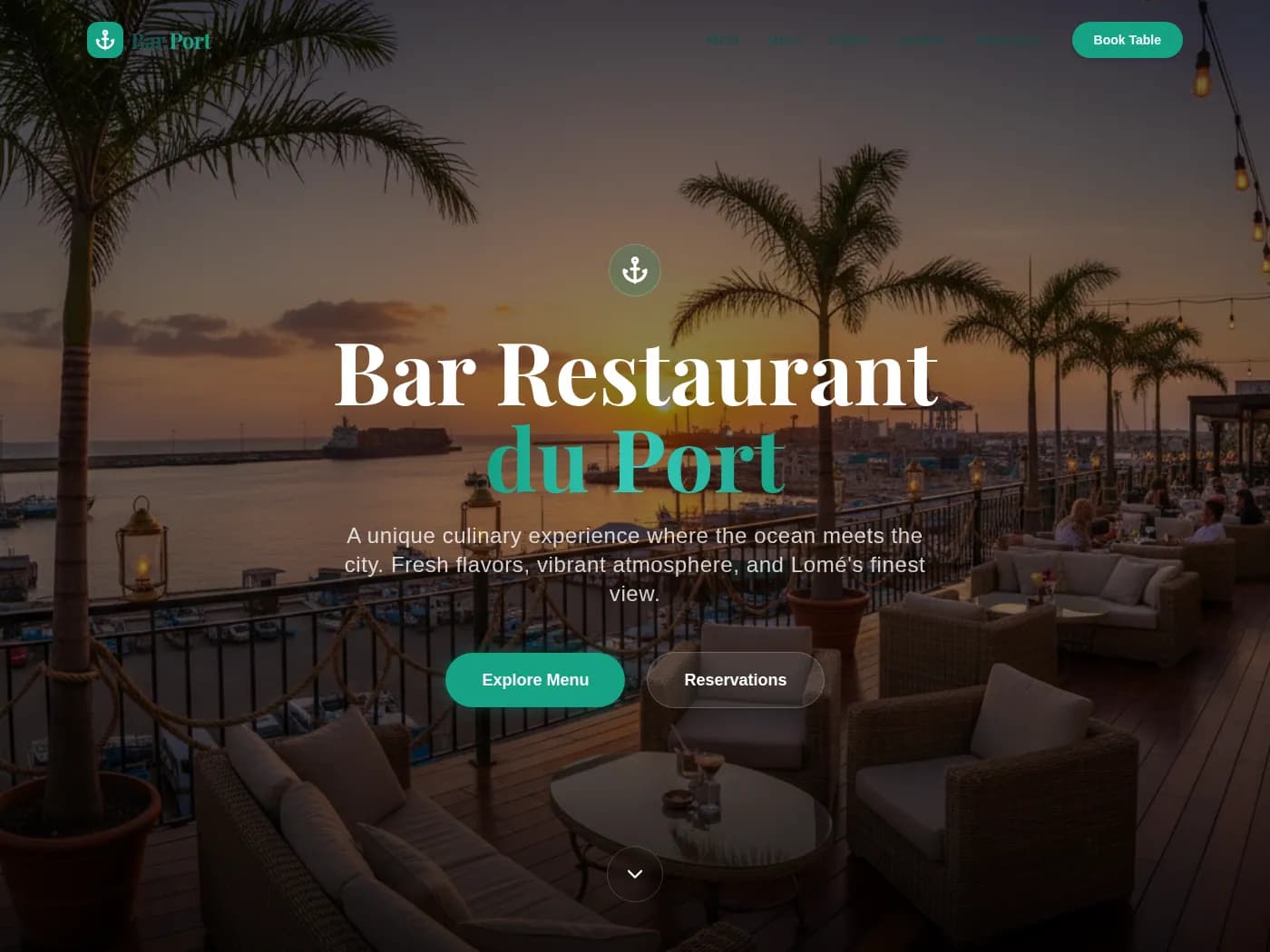 Bar Restaurant Map Site