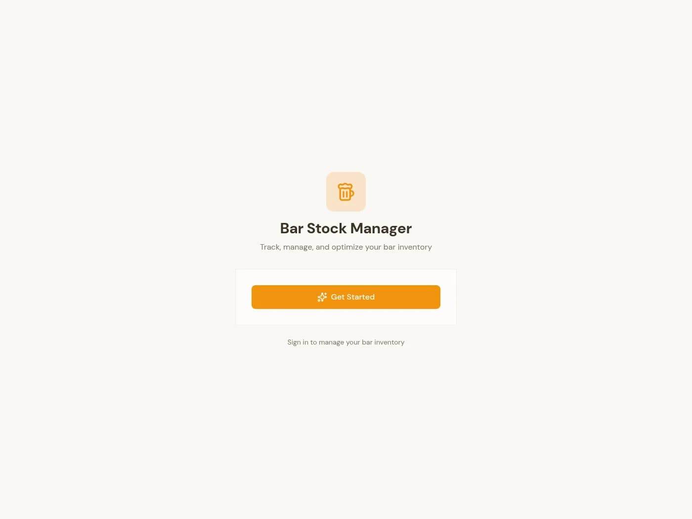 Bar Stock Manager