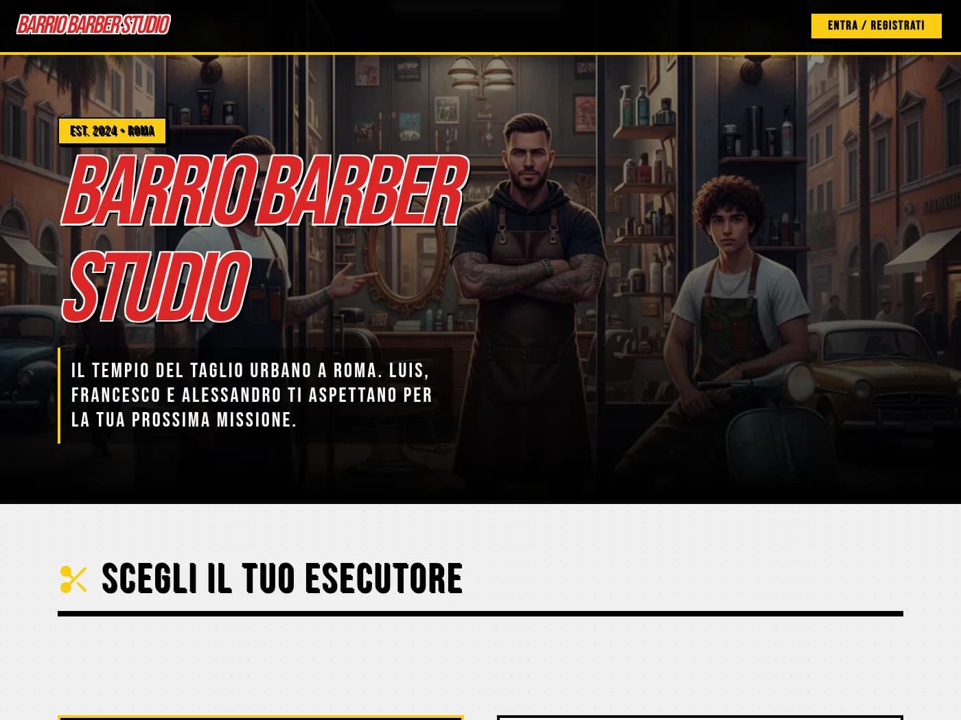 Barrio Barber Scheduler