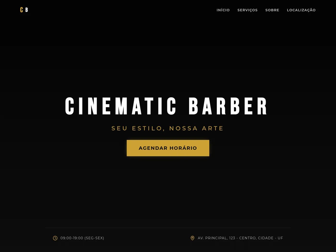Cinematic Barber Landing