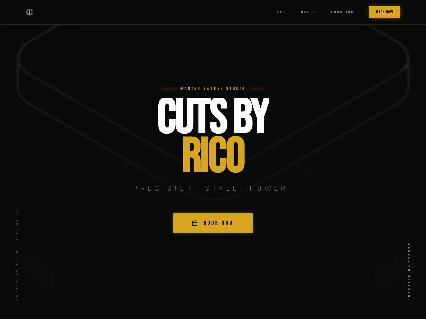 Barber Studio Hours Page