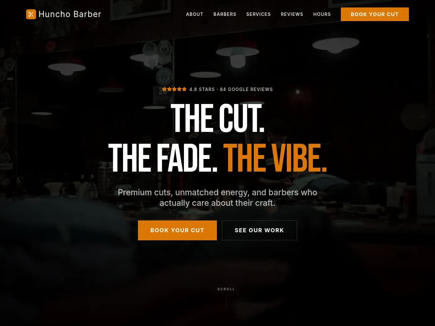 Huncho Barber Webflow