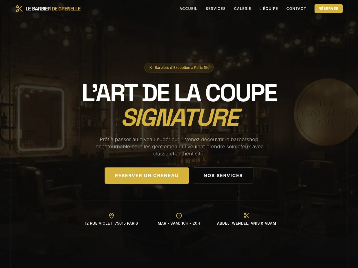 Barber Portfolio Site