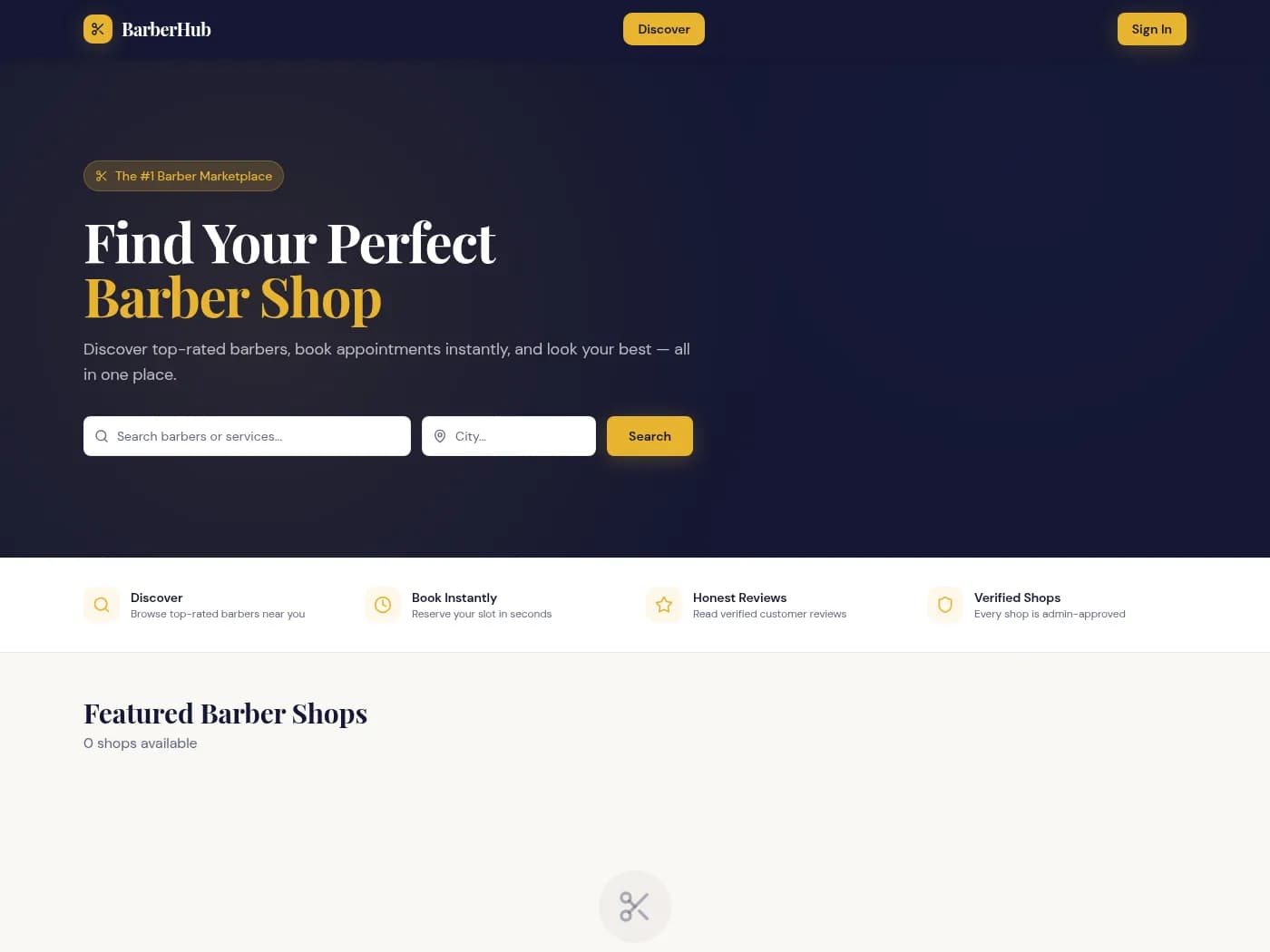 BarberHub Marketplace