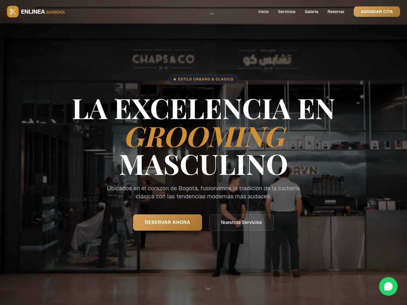 Barbería EnLinea Landing