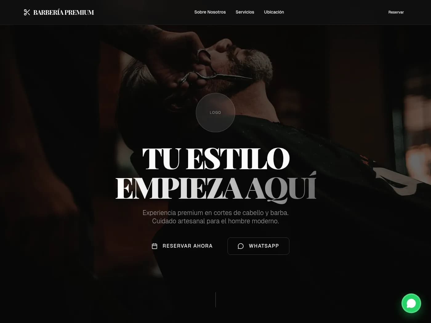 Barbería Booking Landing