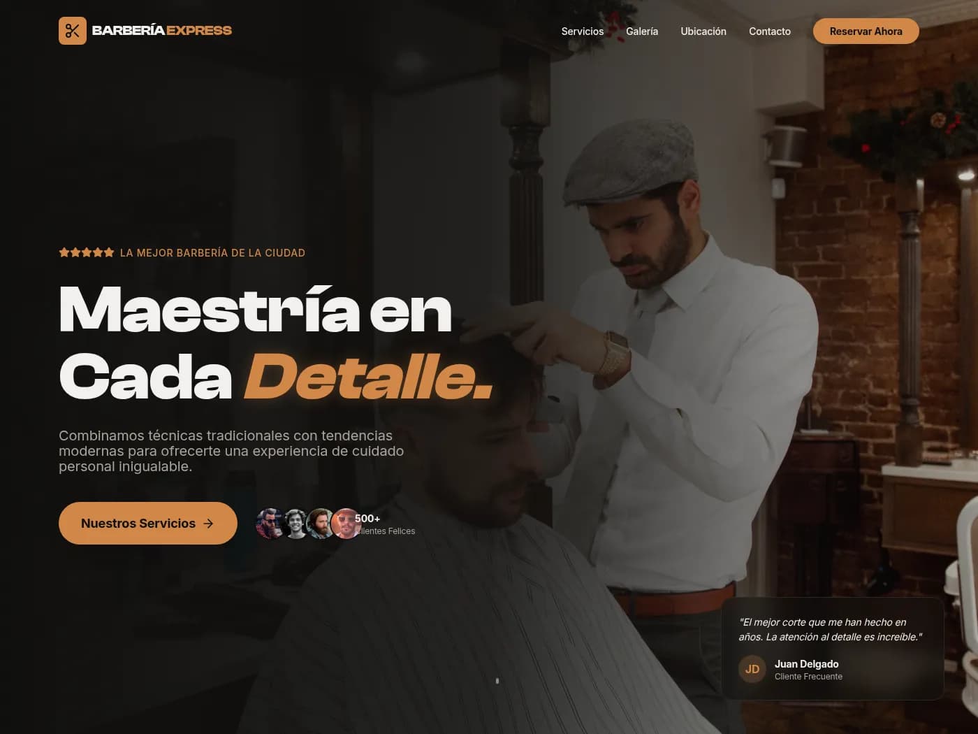 Barbería Web Express