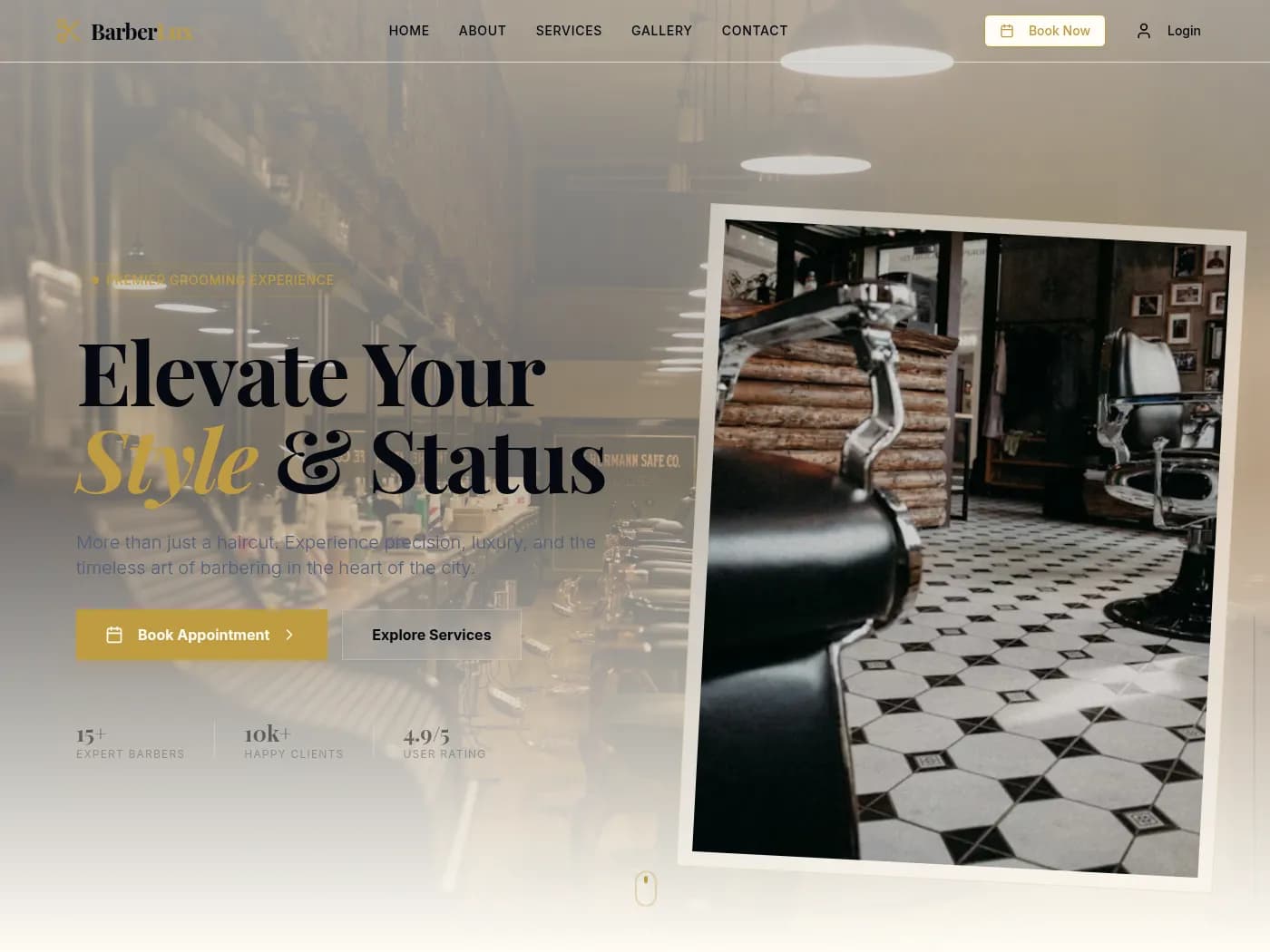 BarberLux Website