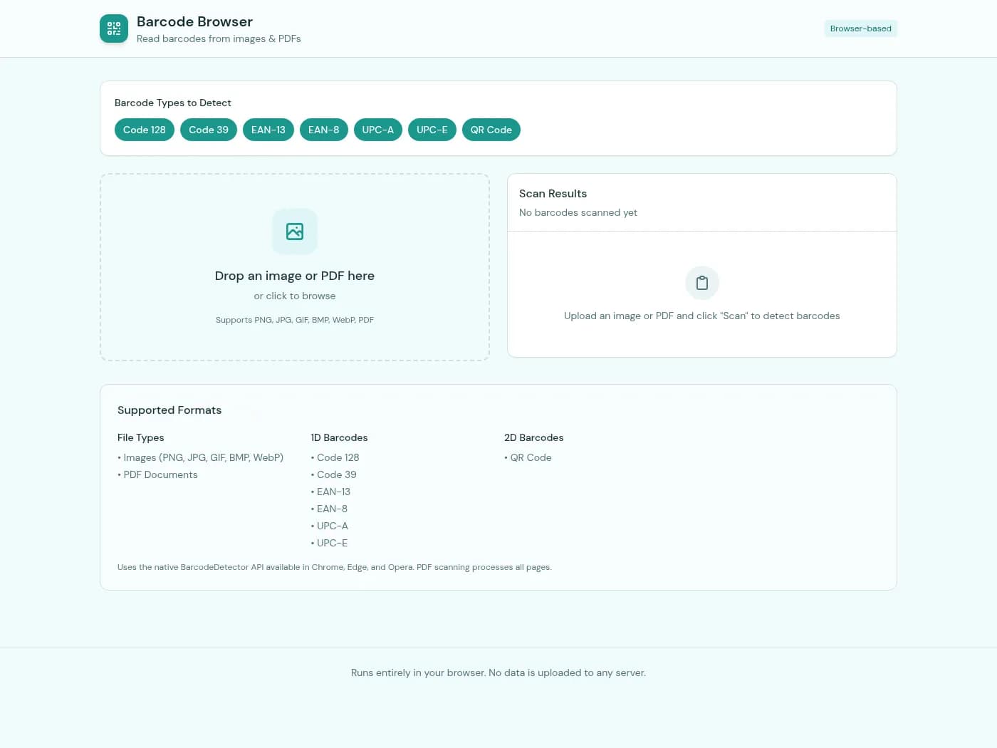 Barcode Browser App