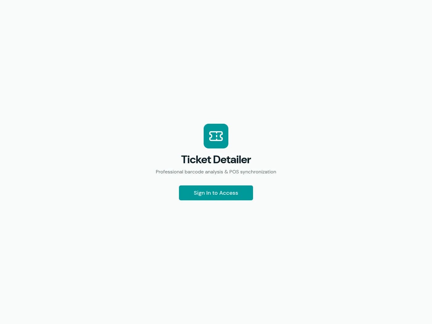 Ticket Barcode Detailer