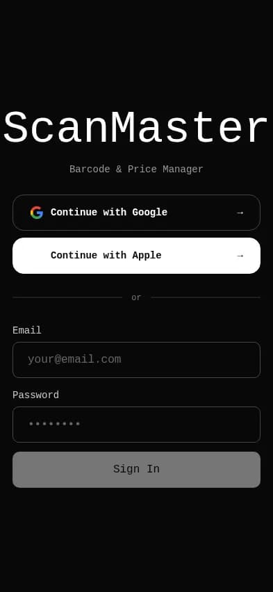 Barcode Manager App
