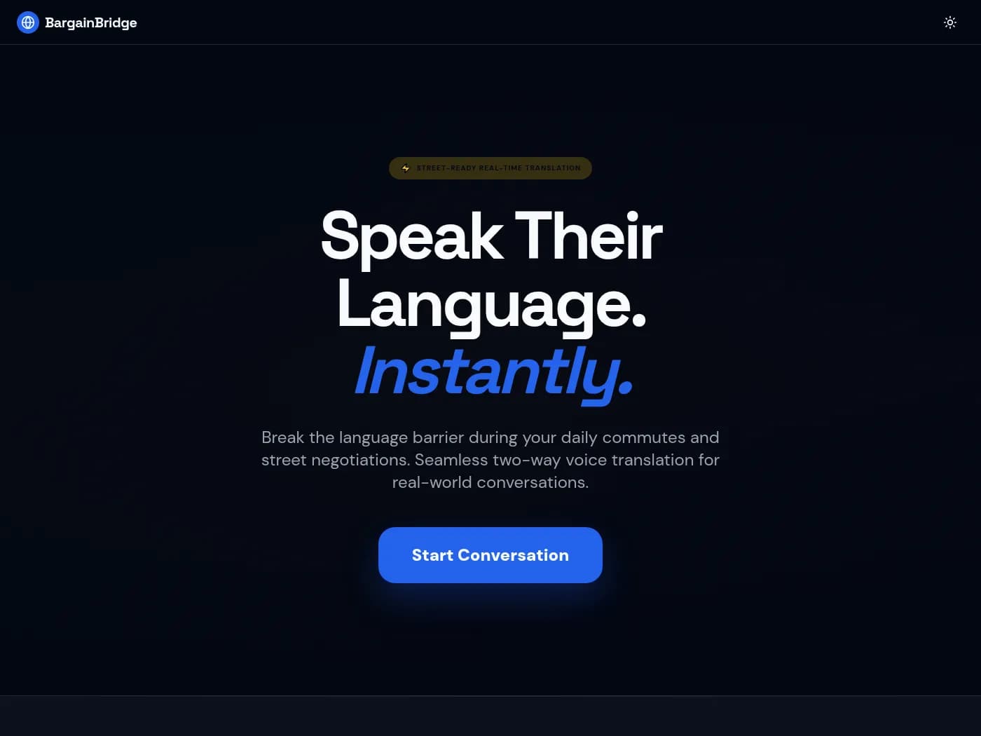 BargainBridge Live Translate