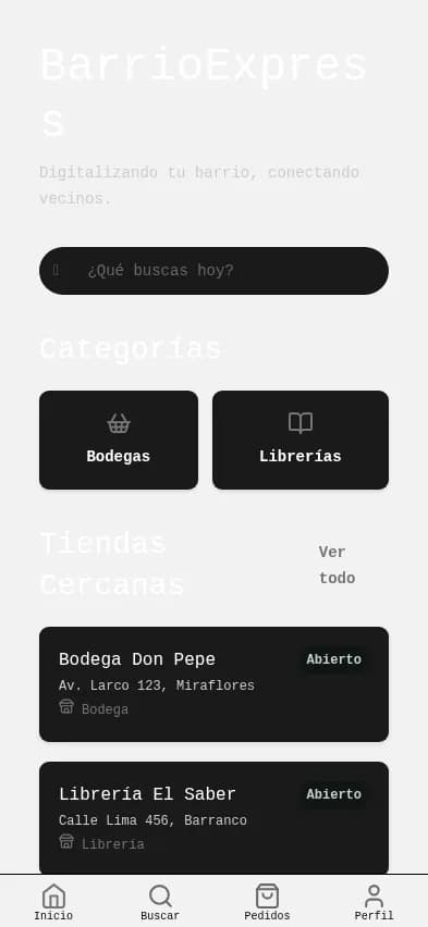 BarrioExpress App