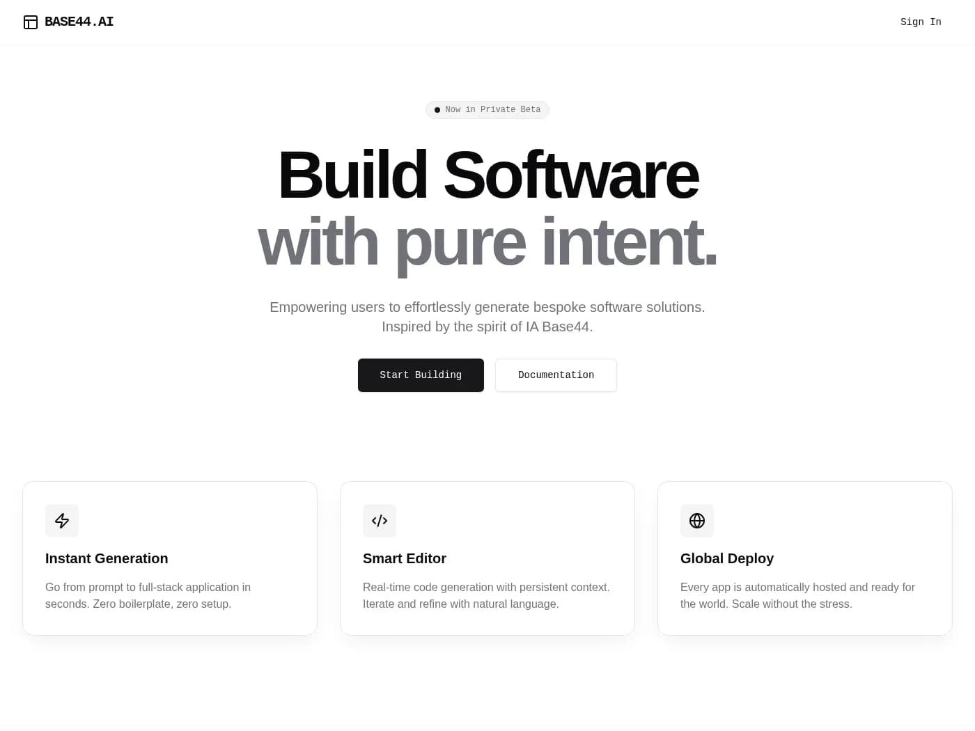 Base44 AI App Generator