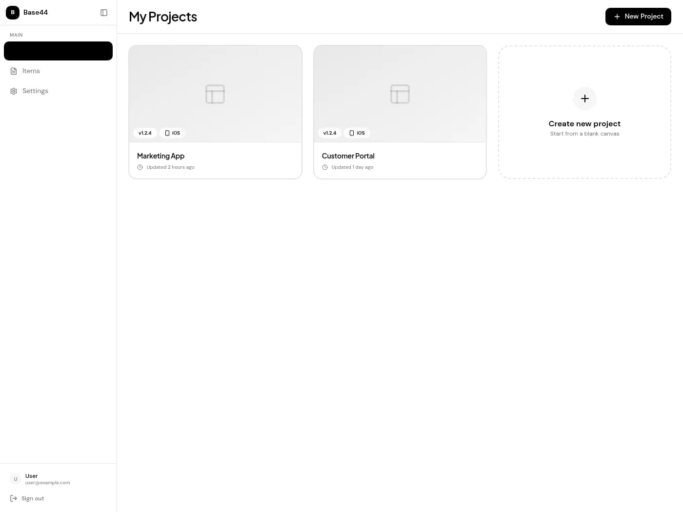 Base44 Inspired Platform
