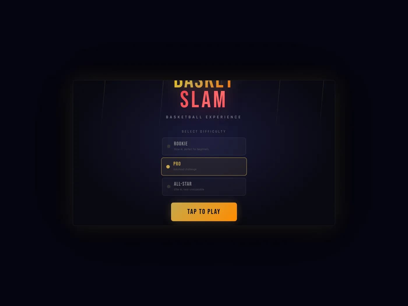 Basket Slam Game