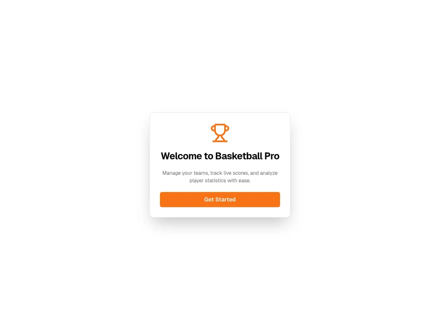 Basketball Pro App