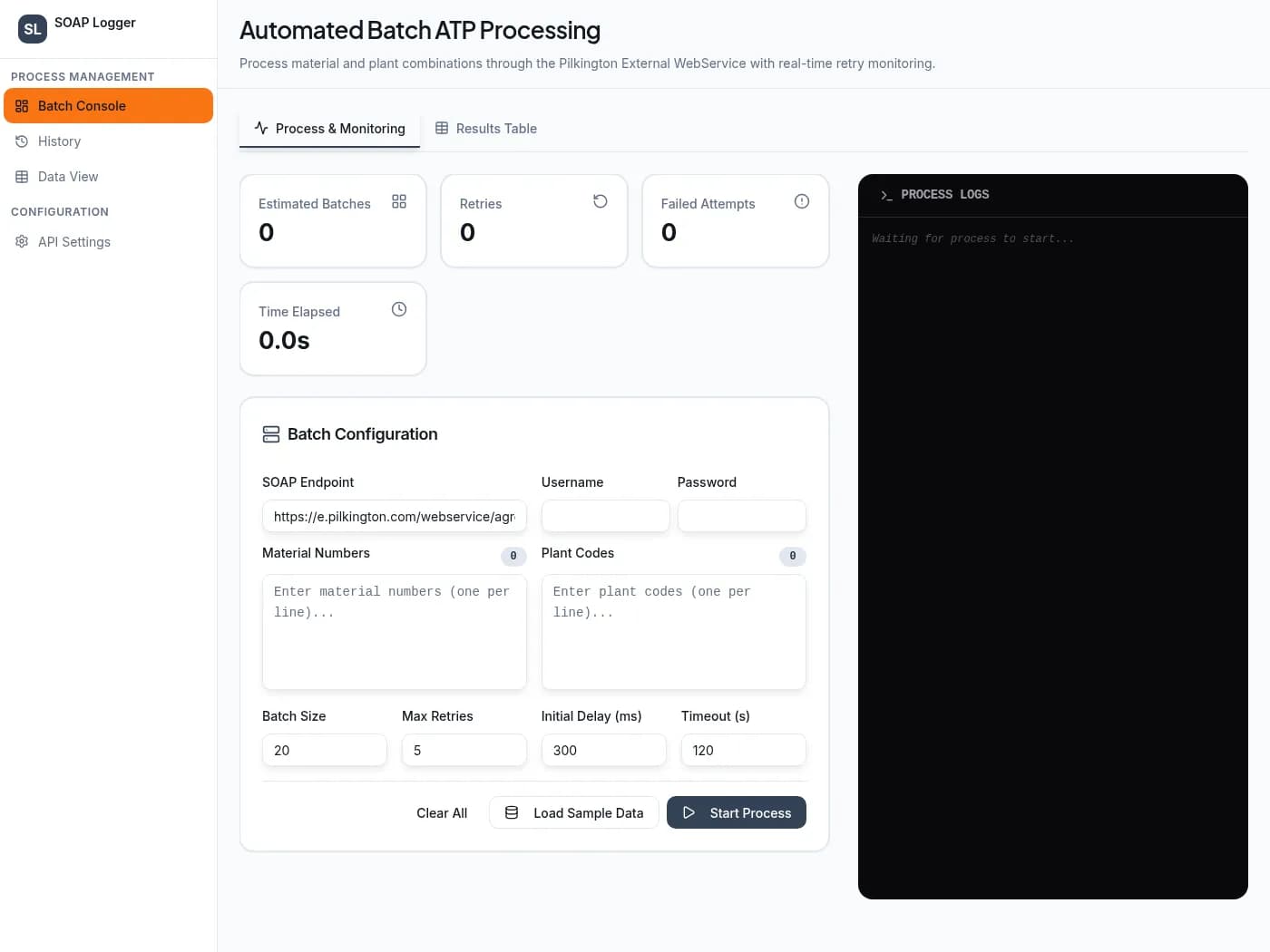 Batch SOAP Logger