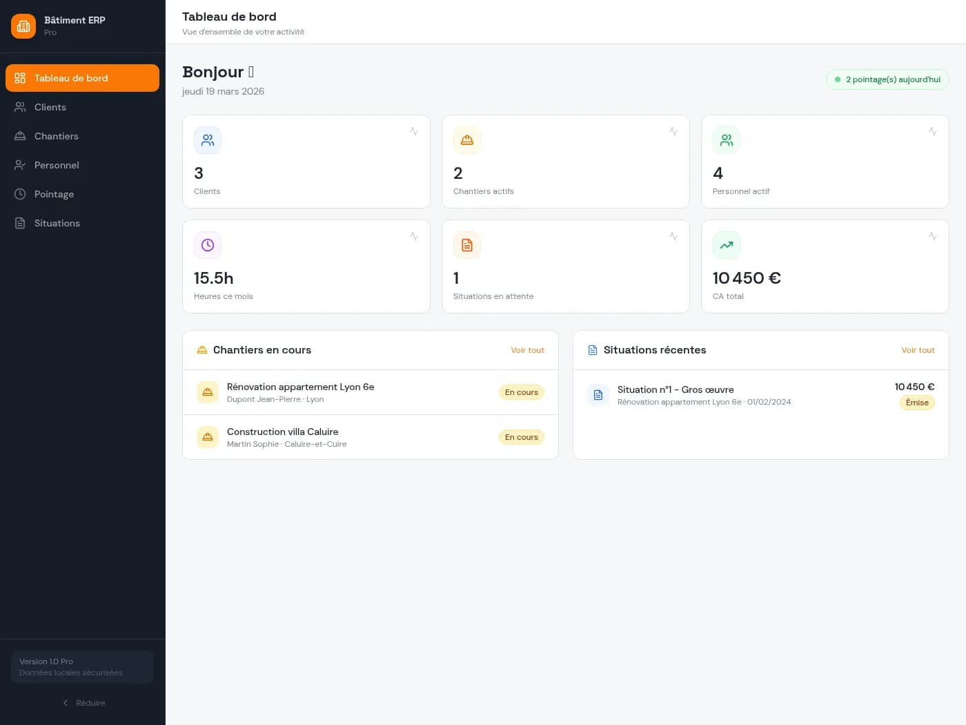Bâtiment ERP Pro