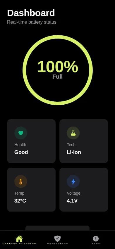 Battery Guardian App