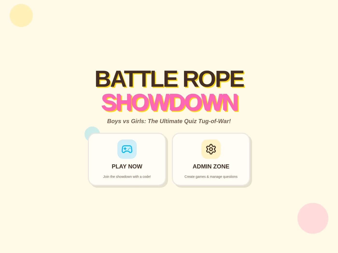 BattleRope Quiz Showdown