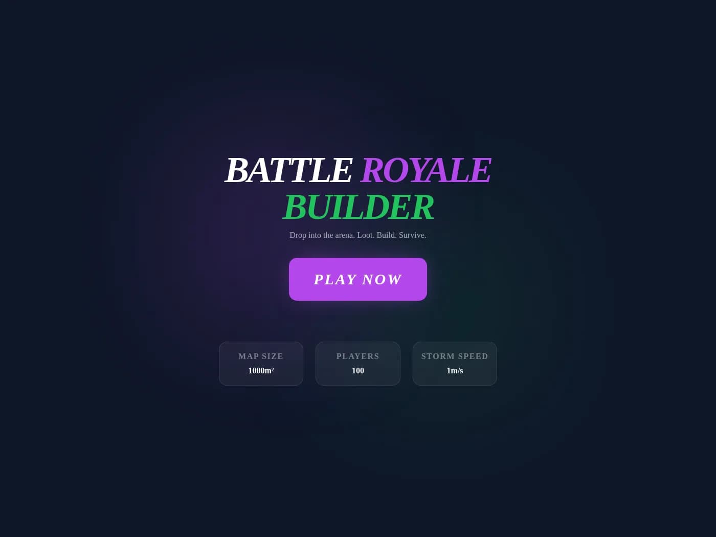 Battle Royale Builder