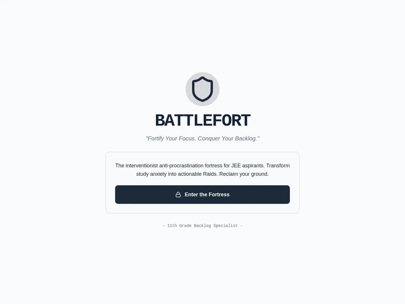 BattleFort Study Fortress