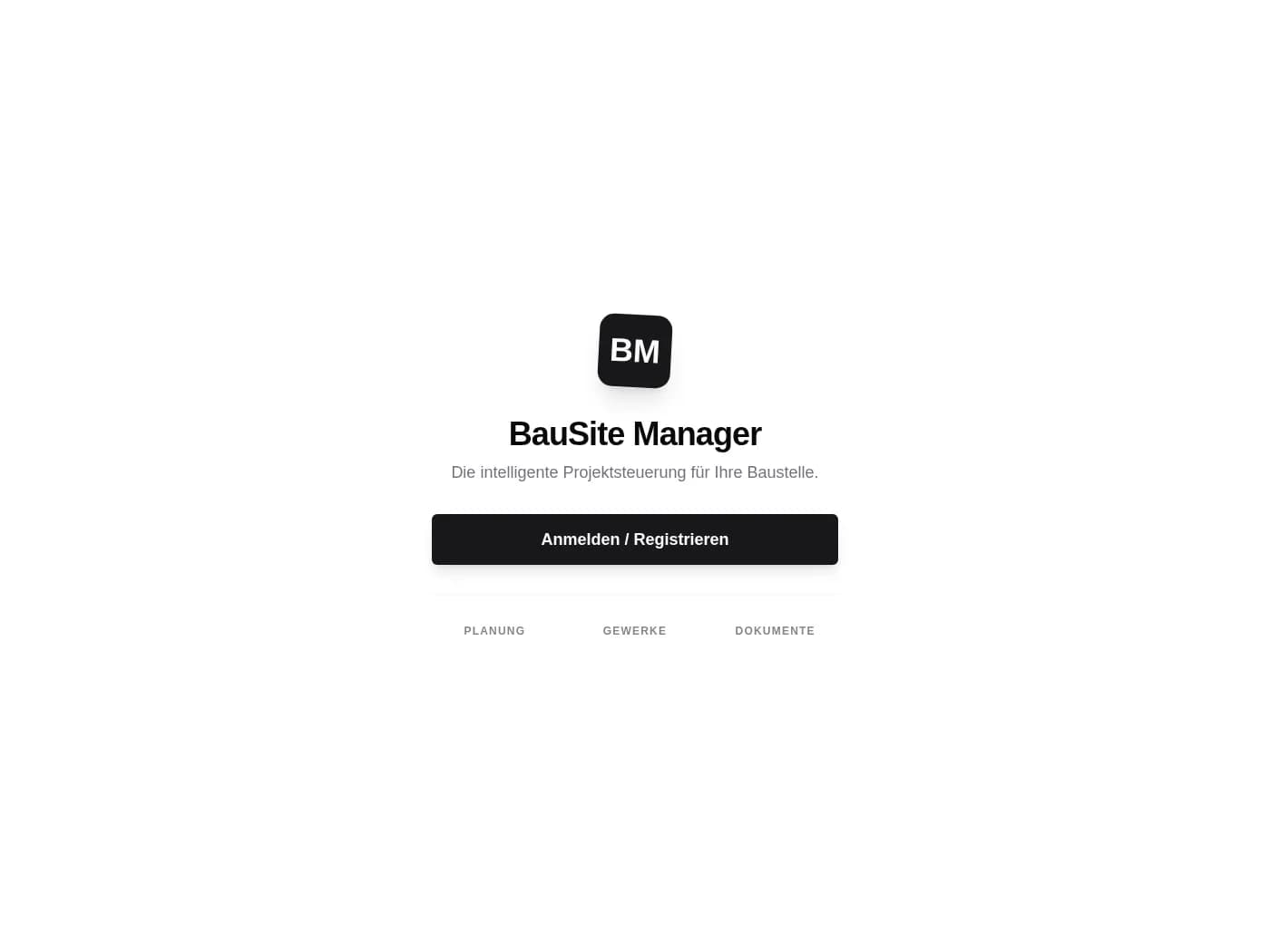 BauSite Manager