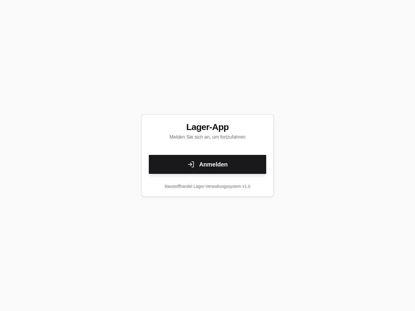 Baustoffhandel Lager-App