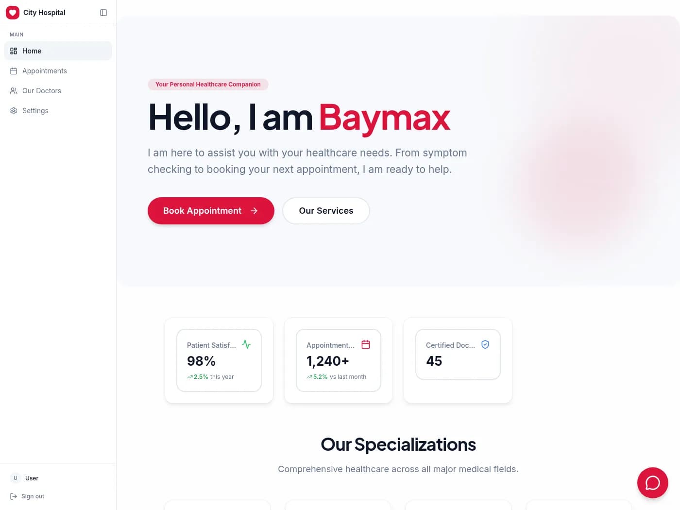 Baymax Chatbot Assistant