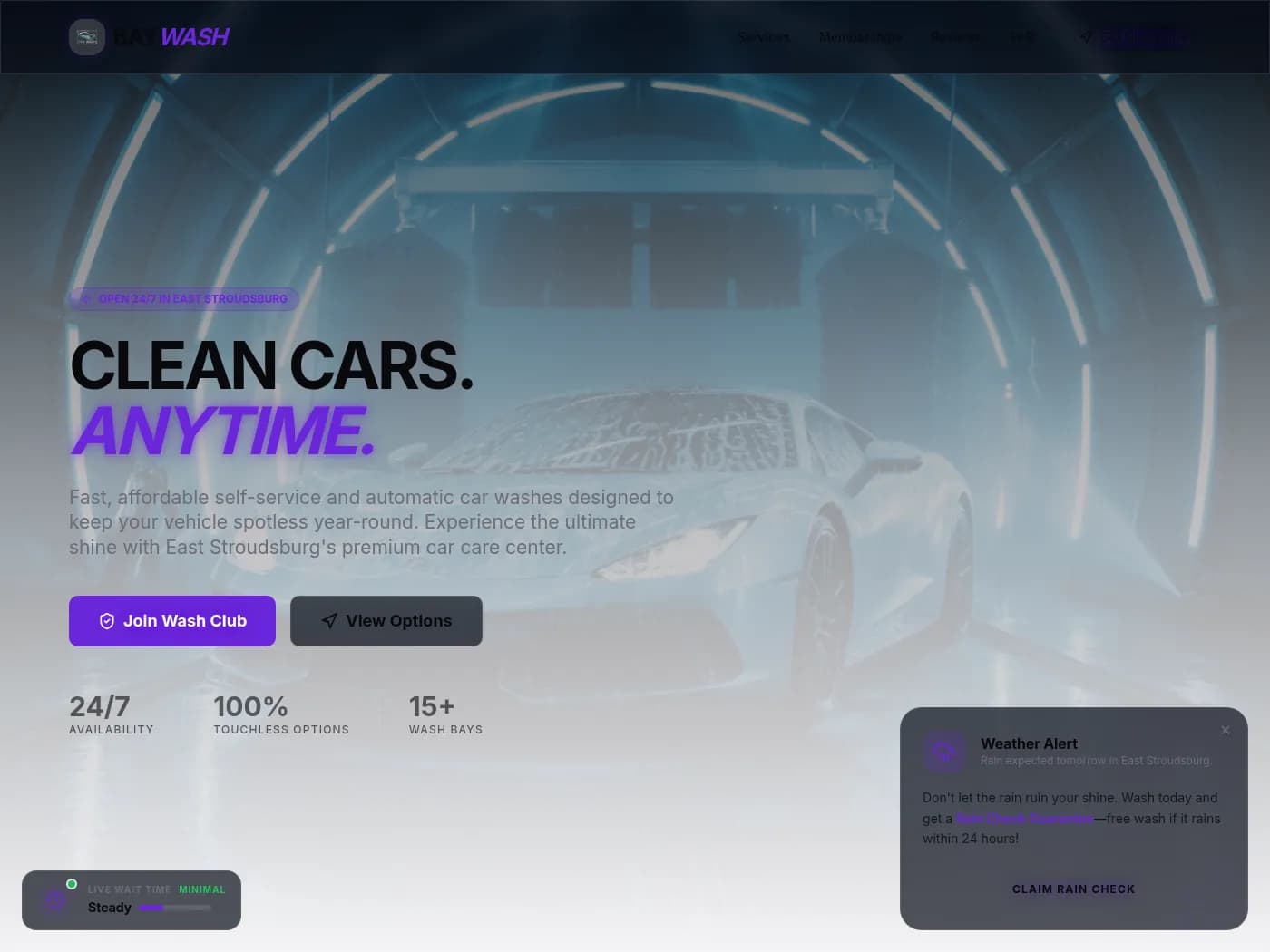 Bay Wash Website Redesign