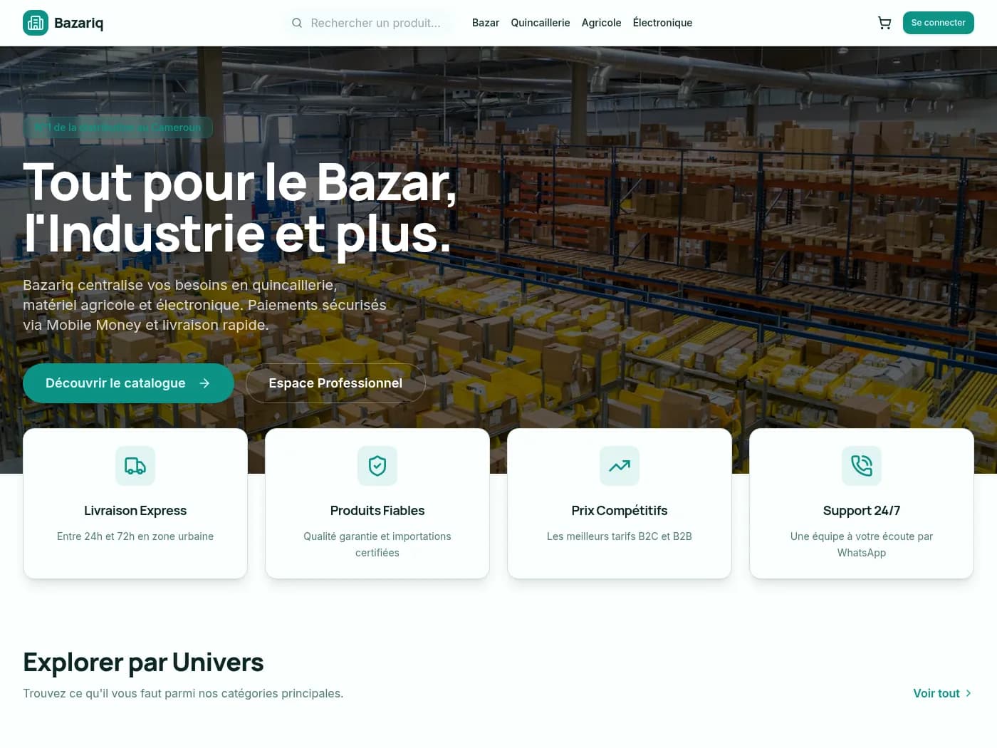 Bazariq E-Commerce Hub