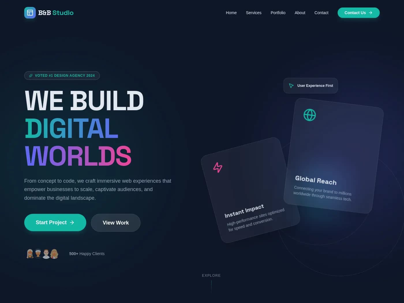 B&B Web Studio Site