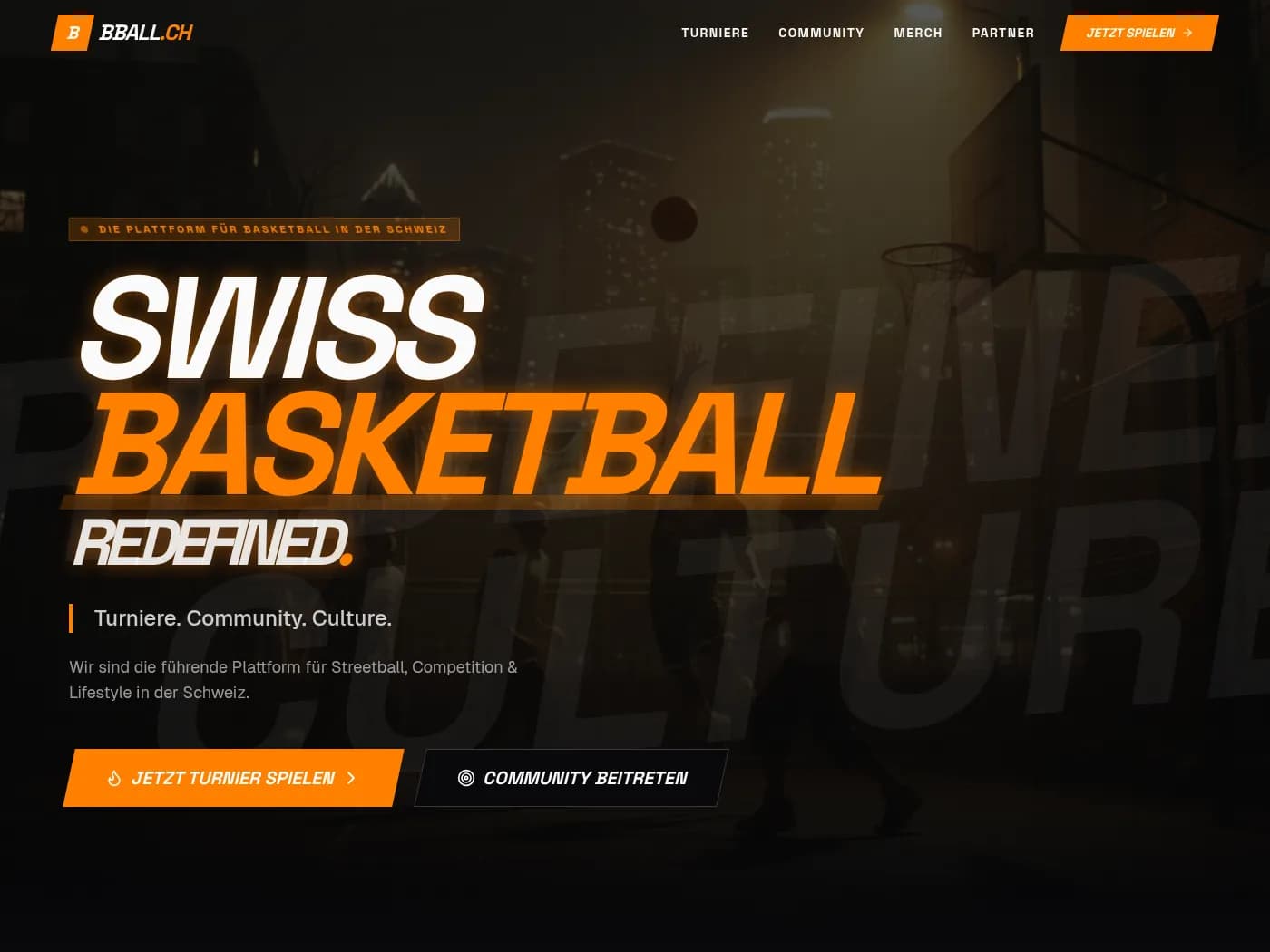 BBALL.CH Urban Website