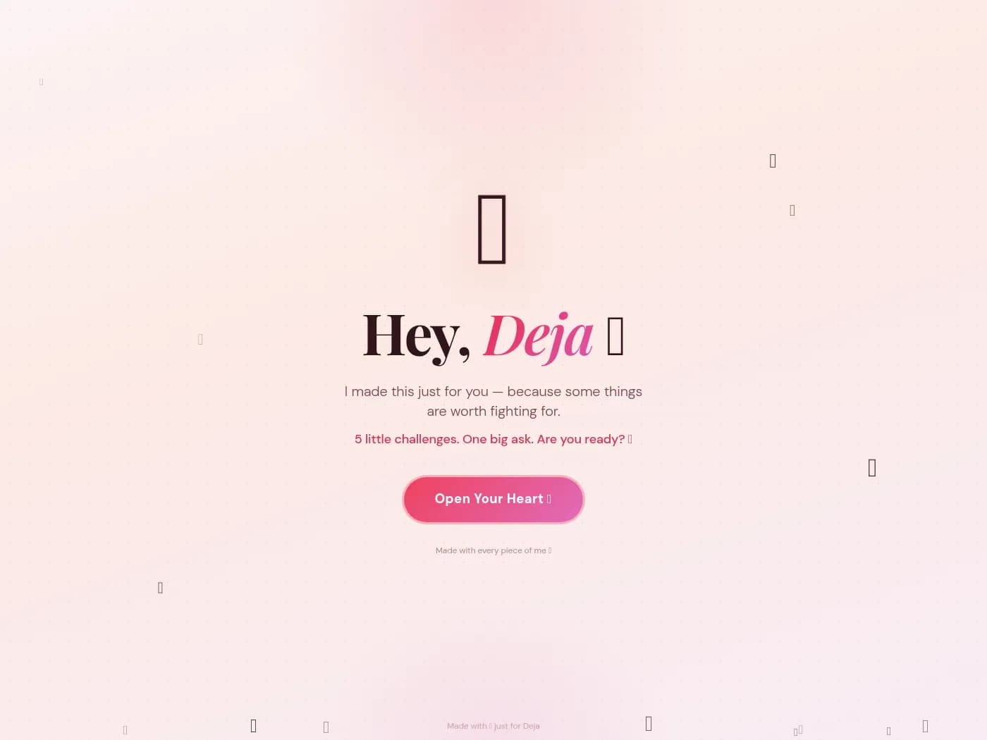 Be Mine, Deja!