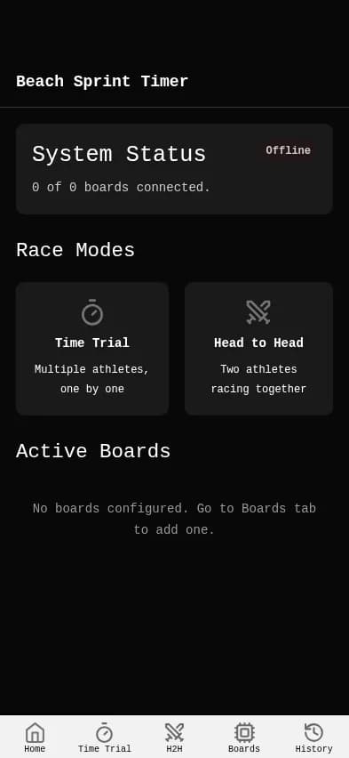 Beach Sprint Timer