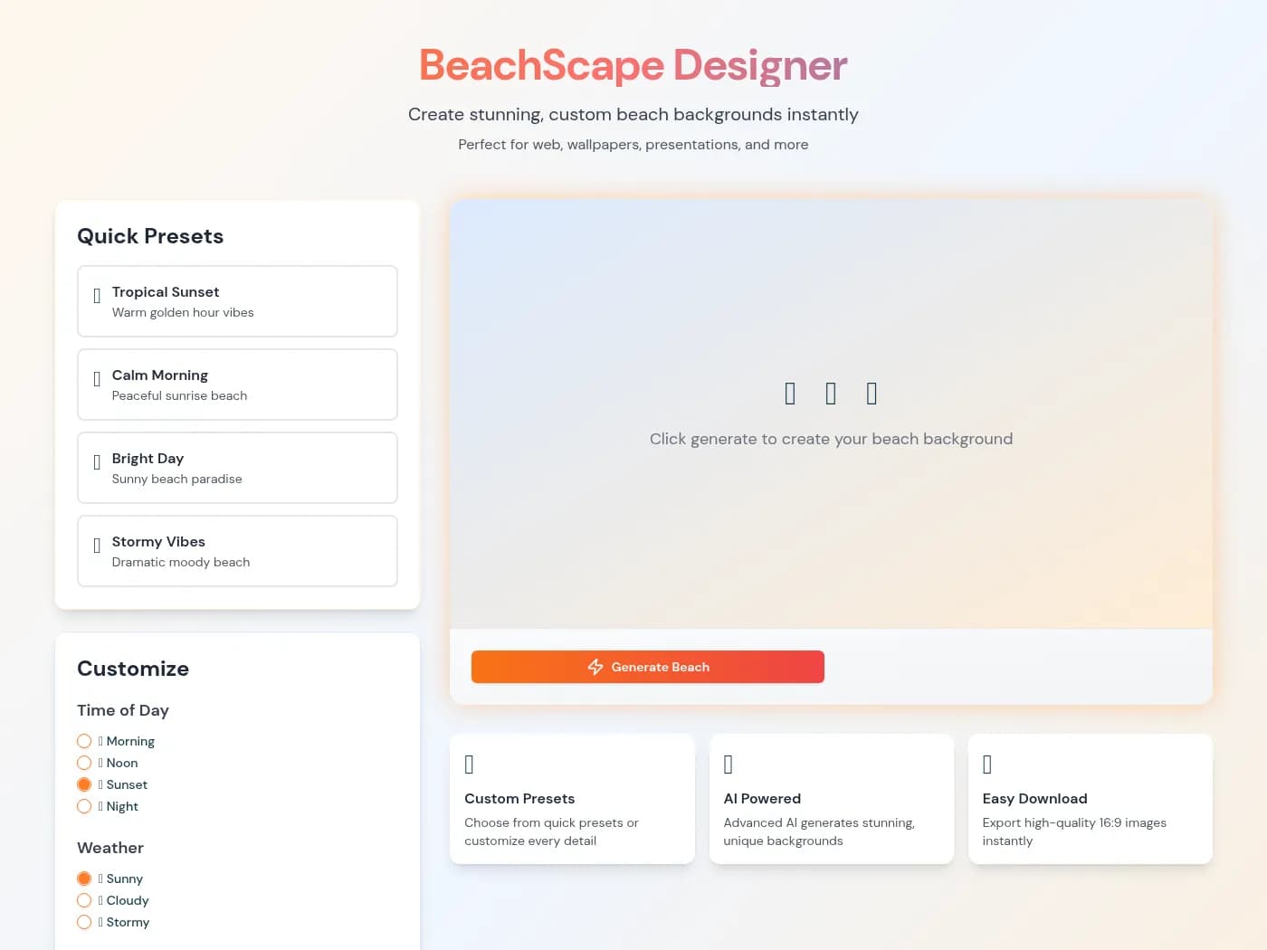 BeachScape Designer