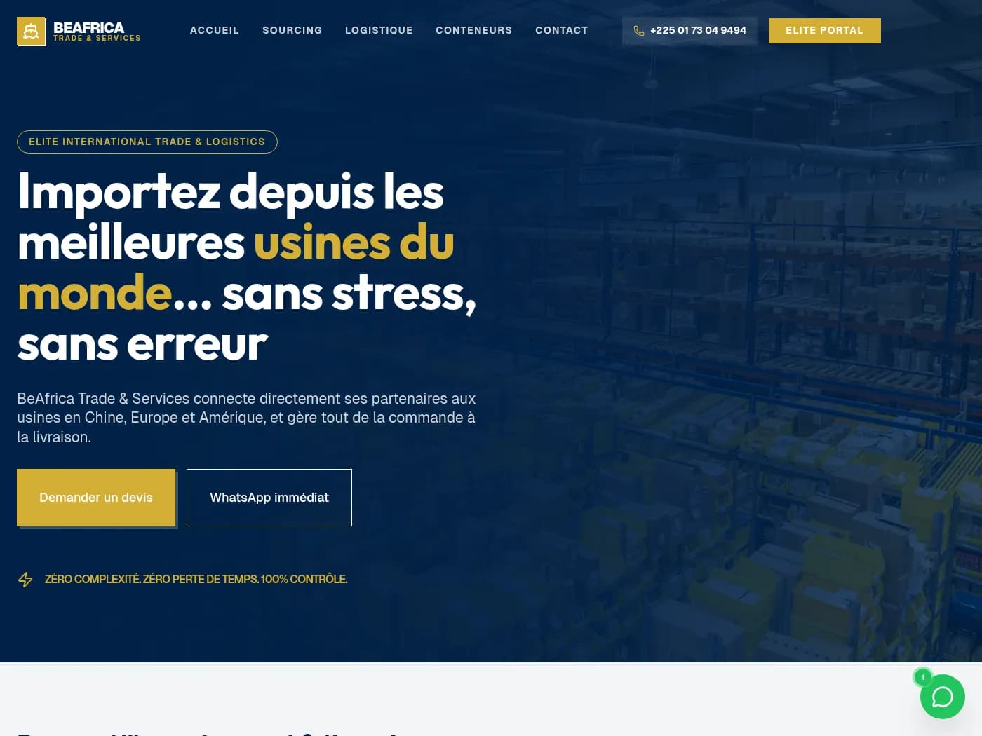 BeAfrica Elite Web Platform
